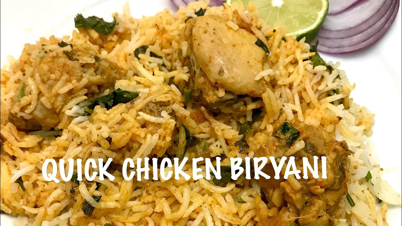 Chicken Biryani Recipe | Quick and Easy chicken biryani | How to make simple chicken biryani ...