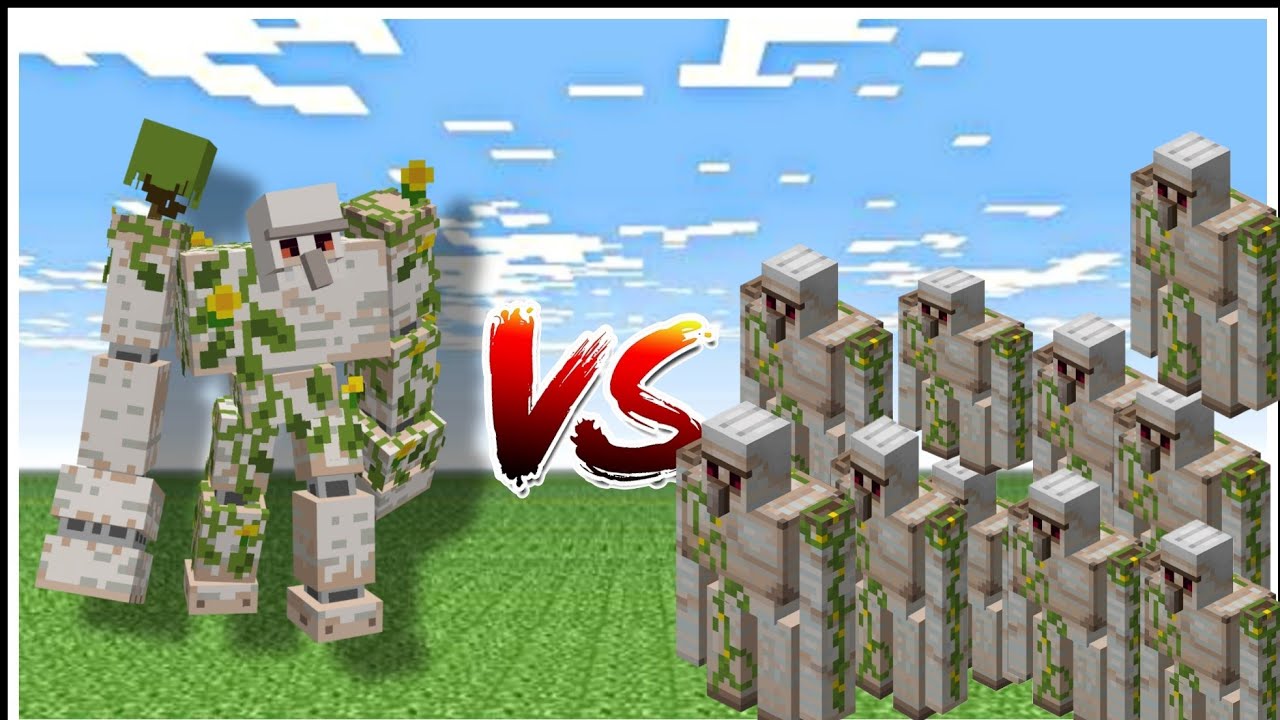 "Mutant Golem vs 100 Iron Golems – EPIC Minecraft Boss Battle!" 🤯💪 ...