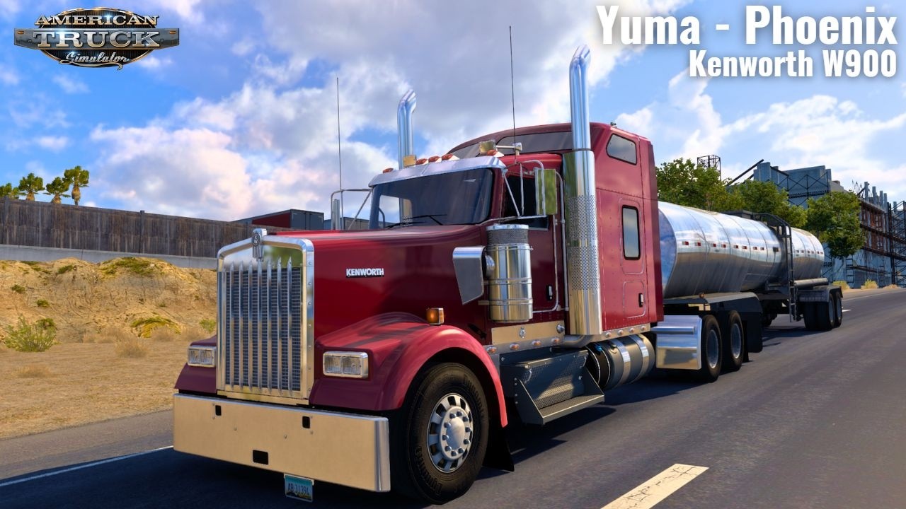 Fruit Juice from Yuma to Phoenix (Arizona) | Kenworth W900 - YouTube
