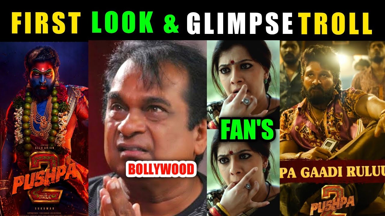 PUSHPA 2 FIRST LOOK TROLL | WHERE IS PUSHPA TROLLING | PUSHPA 2 TEASER ...