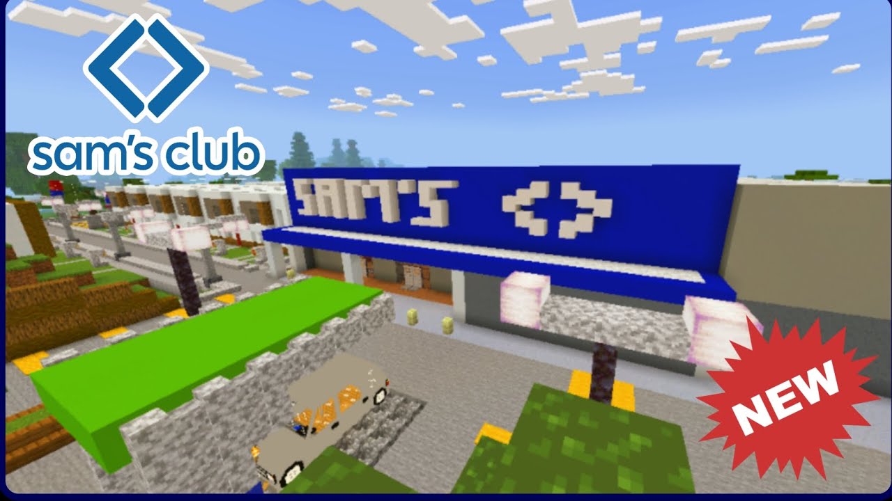 Sam's Club en Minecraft Bedrock 😱 - YouTube
