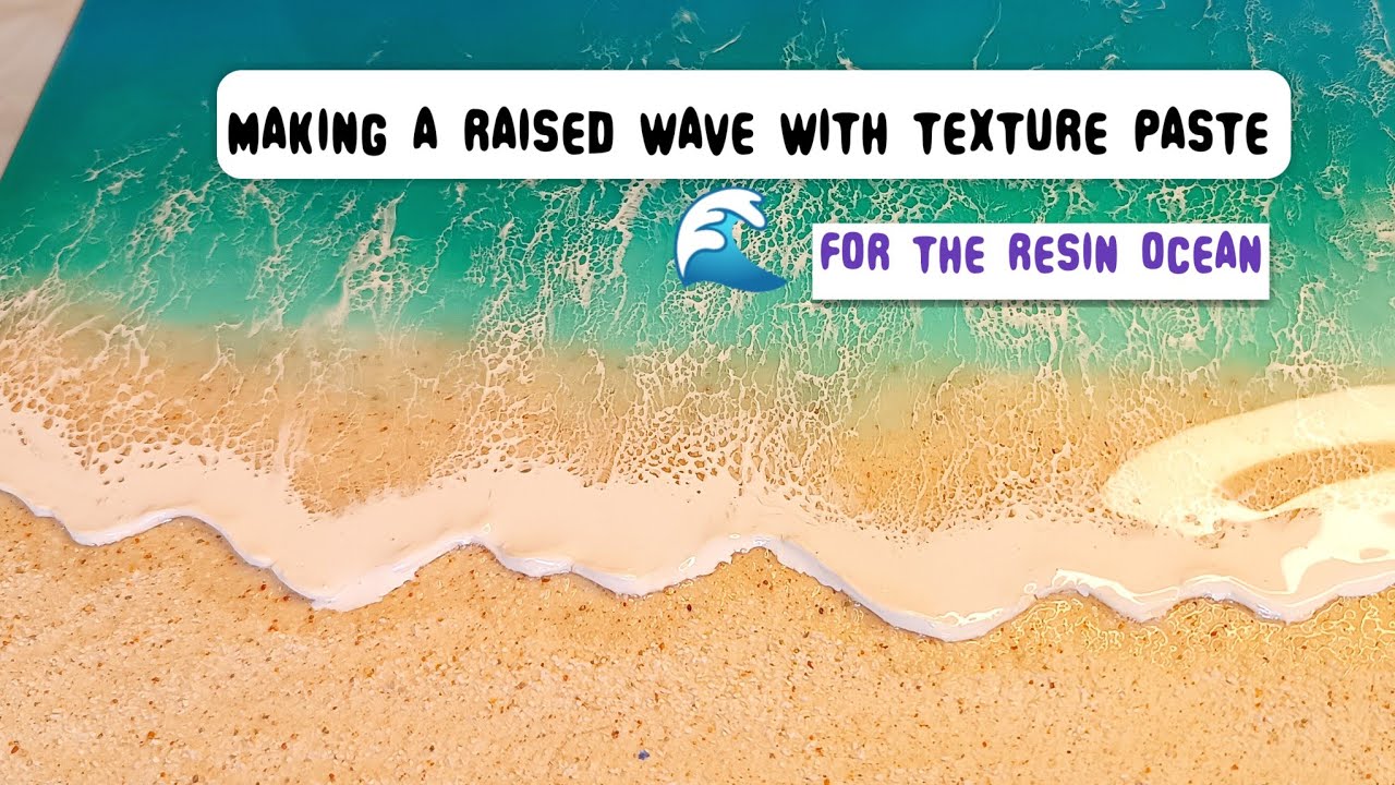 "How to Create Stunning 3D Waves with Texture Paste in Epoxy Resin Art ...