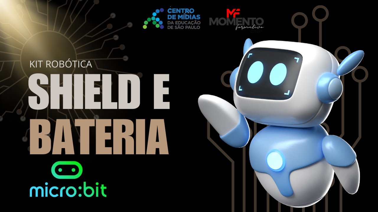 Tutorial MICROBIT kit de robótica - Shield e bateria - YouTube