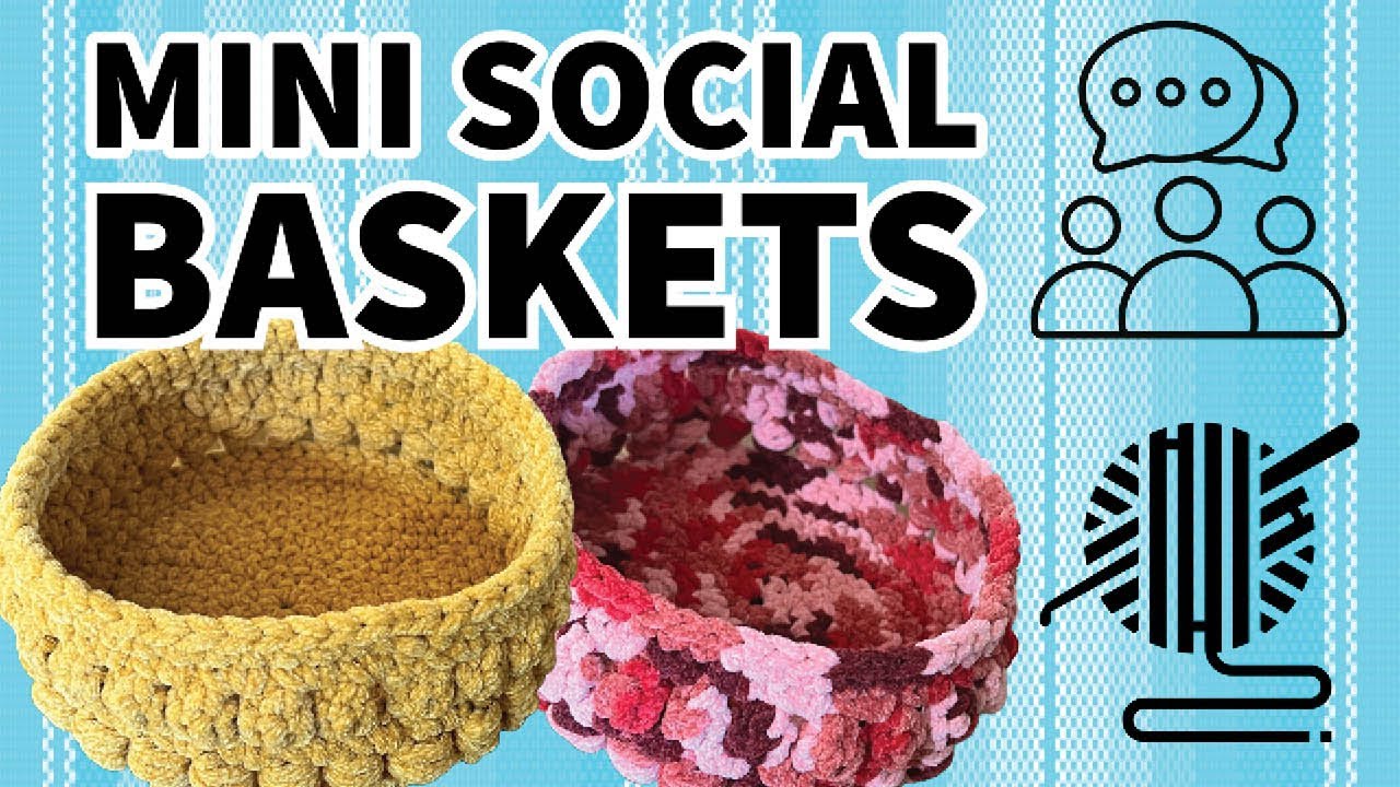 Left Hand: Crochet Social Bowl Basket - YouTube