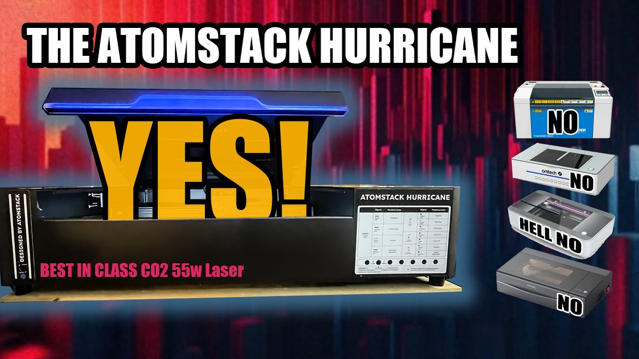 A Killer 55w CO2 Laser for Your Budget: The AtomStack Hurricane Review ...