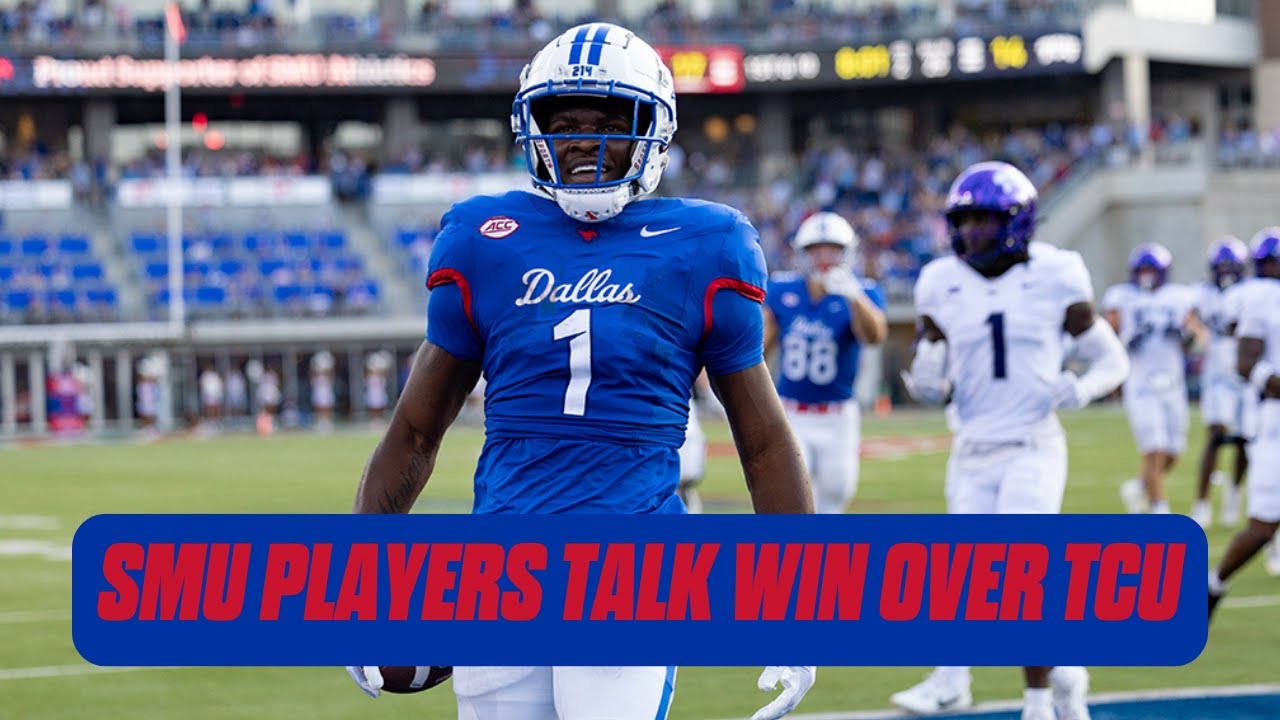 Brashard Smith talks huge rushing day vs. TCU, Ahmaad Moses on SMU's ...