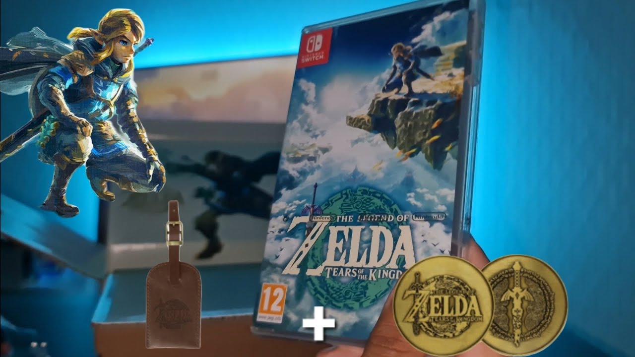 ZELDA TOTK STANDARD EDITION UNBOXING + PRE ORDER BONUSES - YouTube