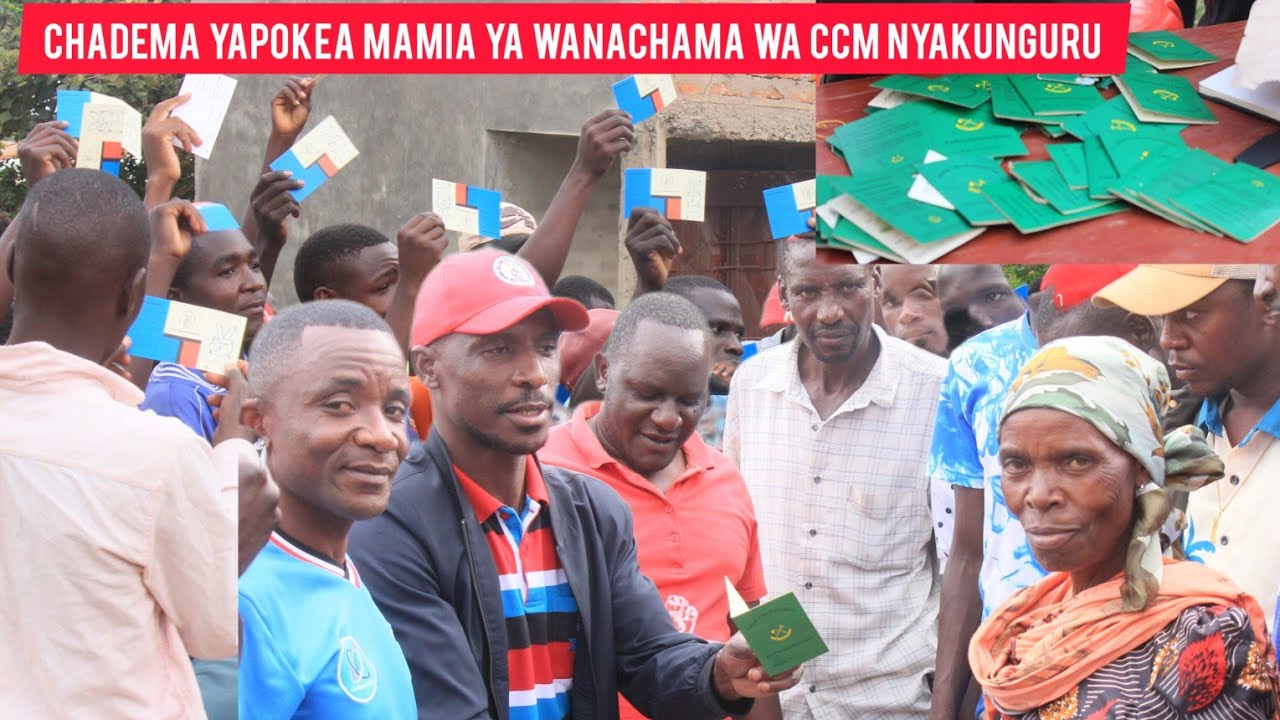 MIZENGWE NDANI YA CCM FURAHA KWA CHADEMA,YAVUNA MAMIA YA WANACHAMA ...