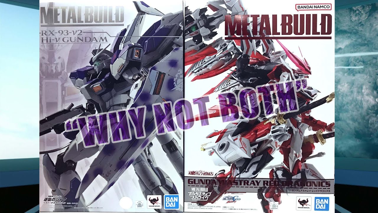 Metal Build Hi-Nu Gundam & METAL BUILD Gundam Astray Red Dragonics ...