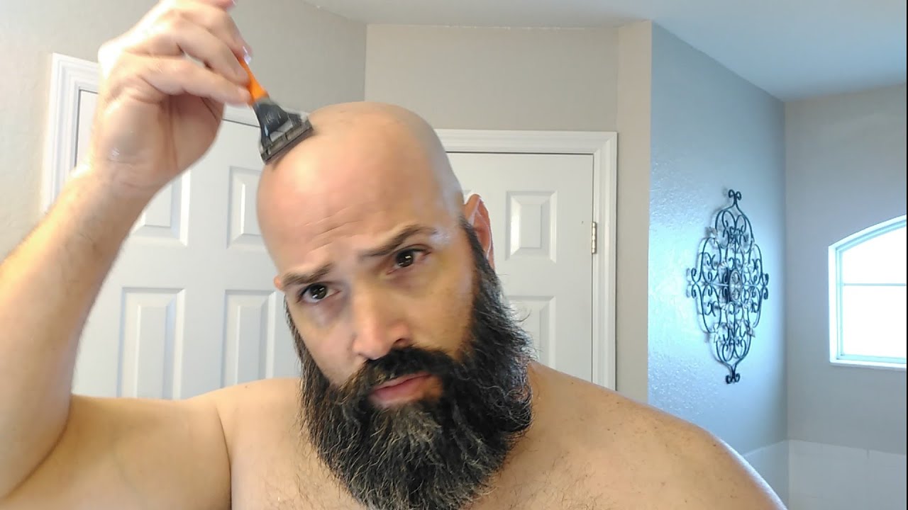 First Head Shave of 2020 - YouTube