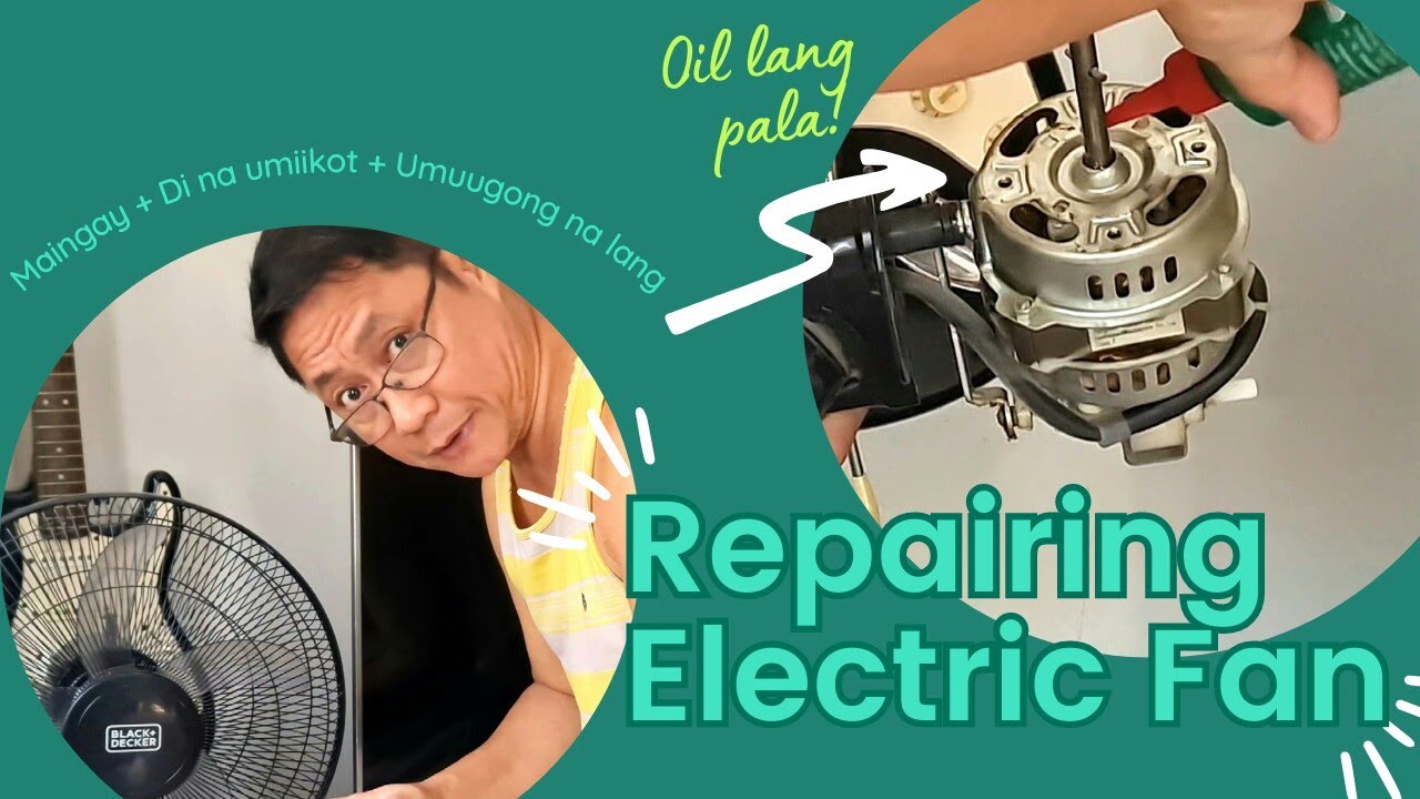 Repairing Black & Decker Desk Fan | Adding Oil | Tutorial | Home DIY ...