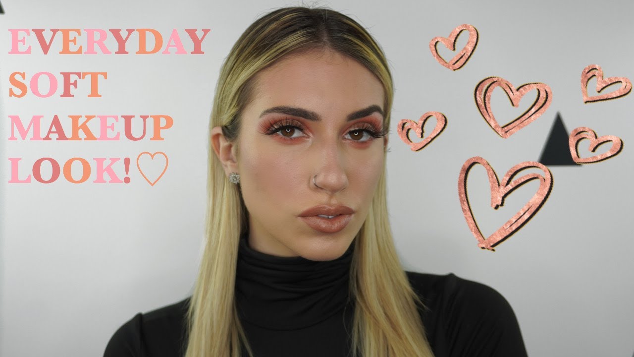 SOFT & DEWY ROSE GOLD EVERYDAY MAKEUP! - YouTube