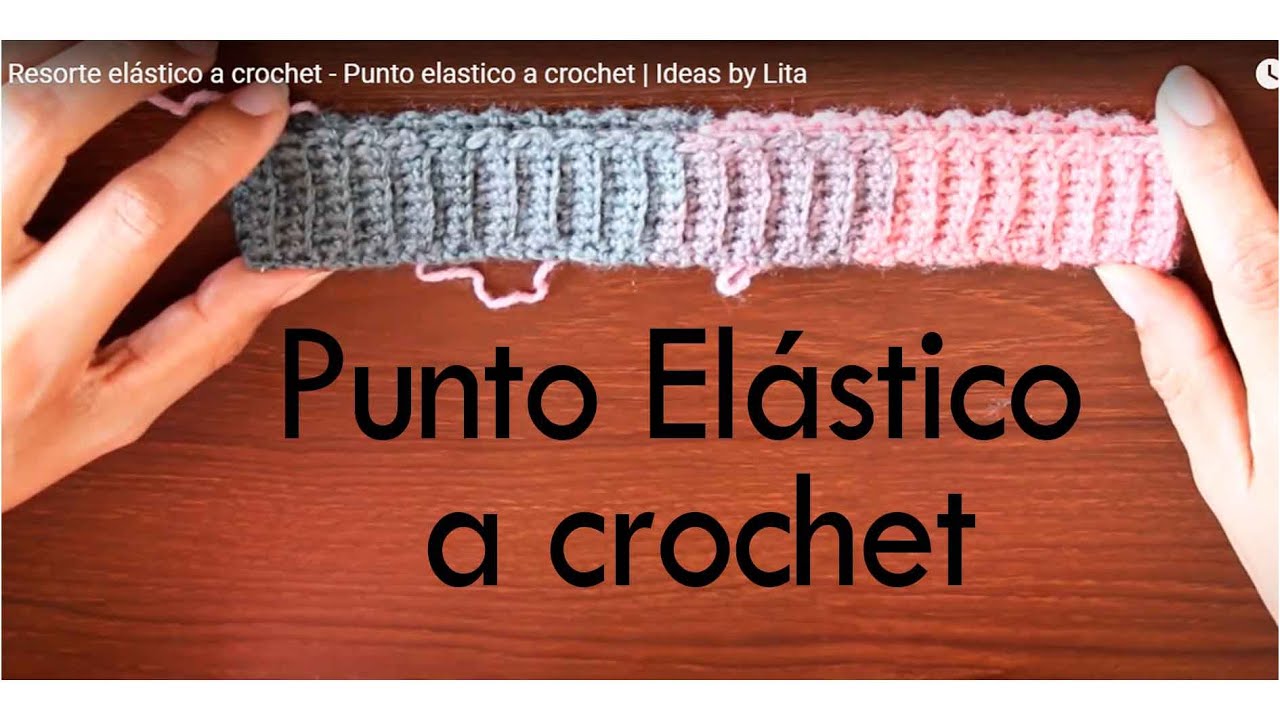 Resorte elástico a crochet - Punto elastico a crochet | Ideas by Lita ...