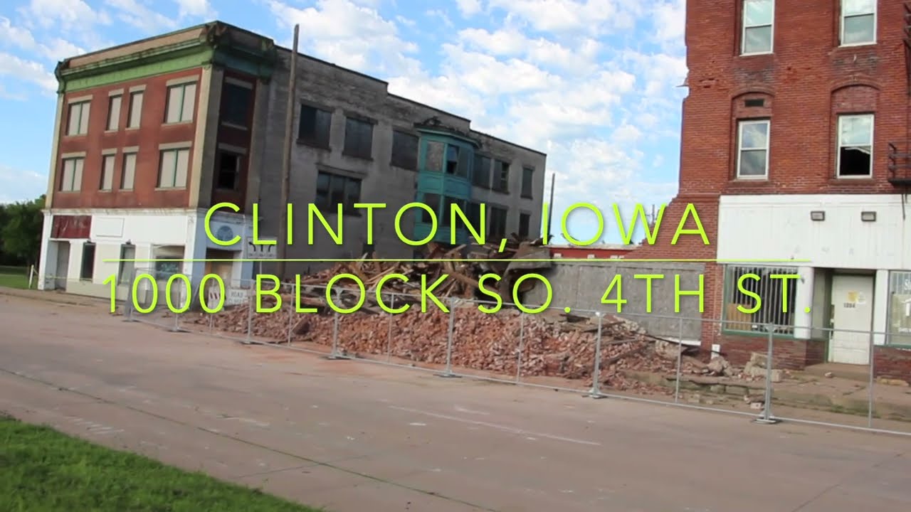 BUILDING COLLAPSE IN CLINTON, IOWA 8/11/2023 - YouTube
