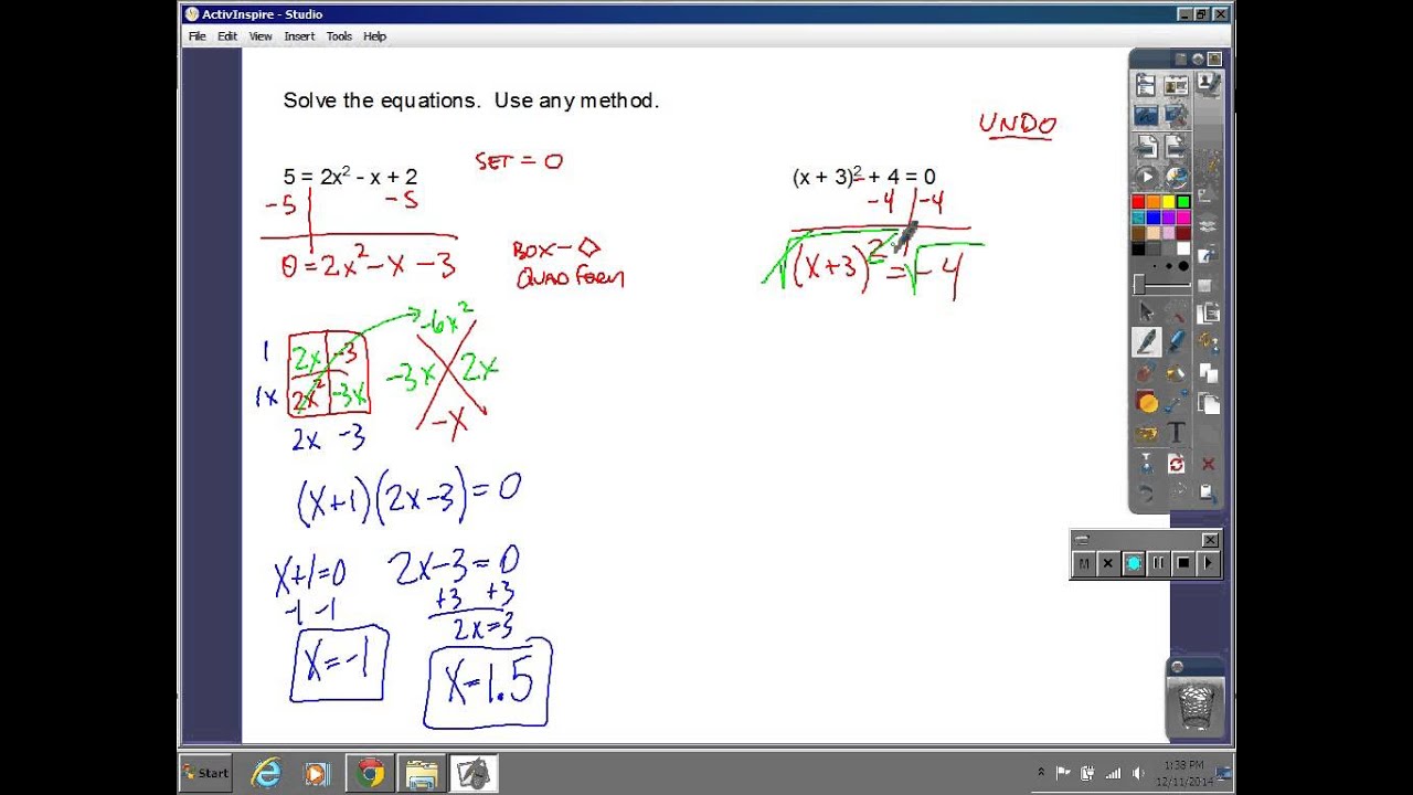 Algebra B Unit 10 Test Review - YouTube