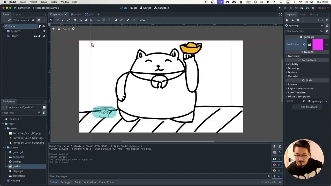 20 The Ultimate Godot Game Dev Tutorial Godot 4 3 and Simple Mini Game PART 11 Random ...