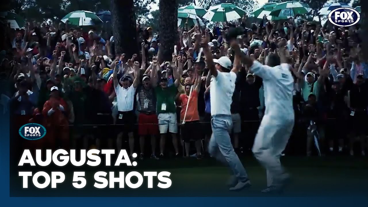⛳The Masters: The 5 greatest shots 🏌️‍♂️ ever pulled off at Augusta ...