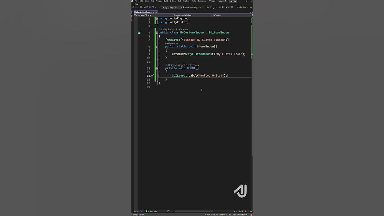 How To Create A Custom Editor Window In Unity Unitycoding Unitytips Unitydev Youtube