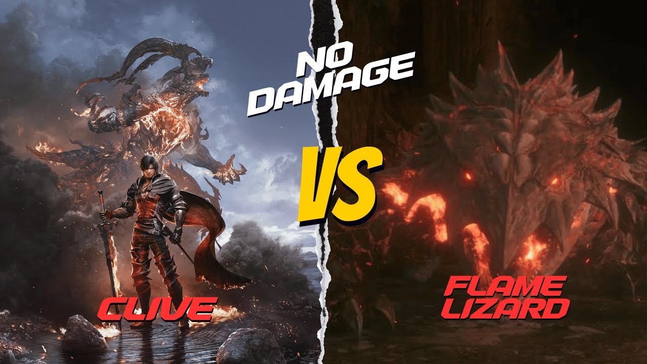 Flame Lizard Boss Battle | Final Fantasy Mode No Damage | #ffxvi - YouTube