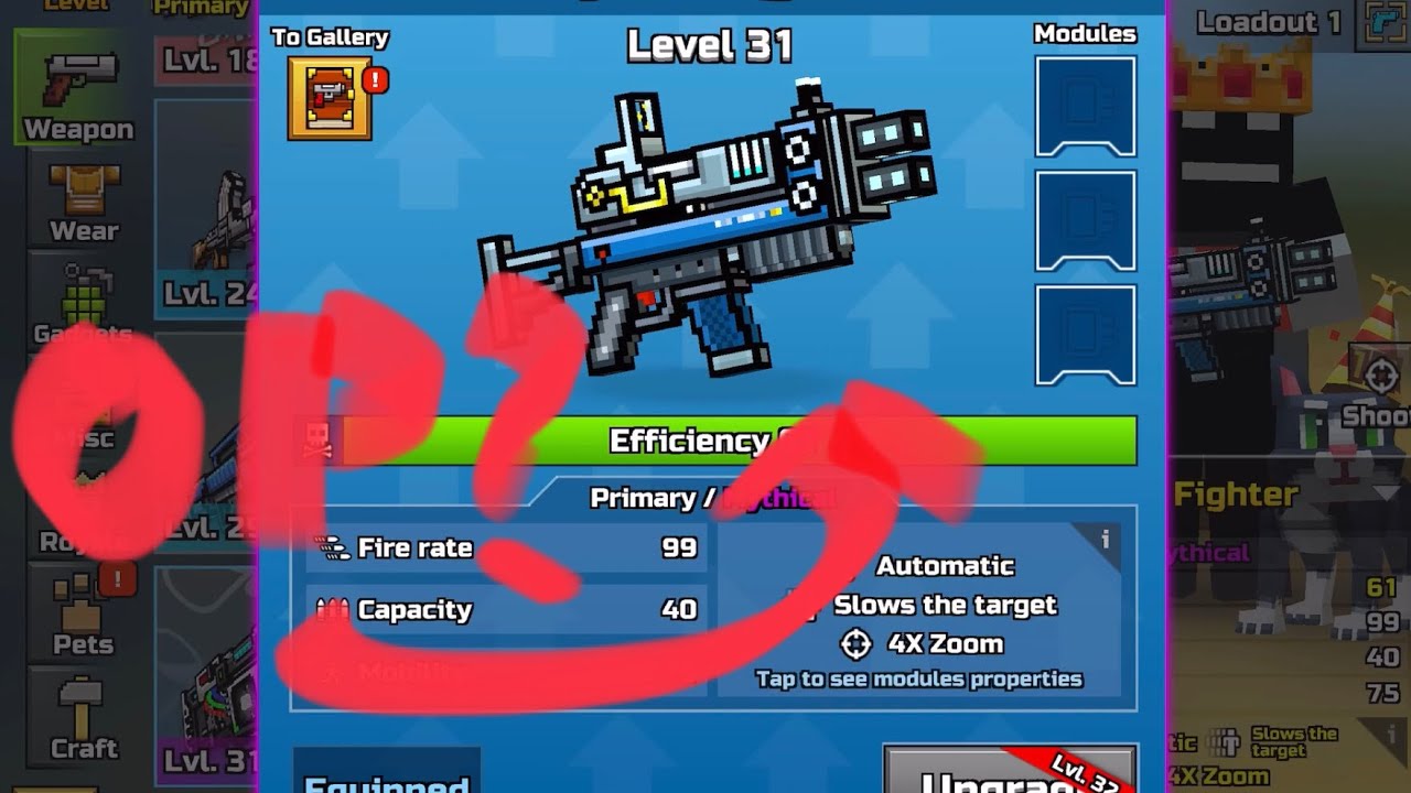 How good is the Royal Fighter in Pixel Gun? - YouTube