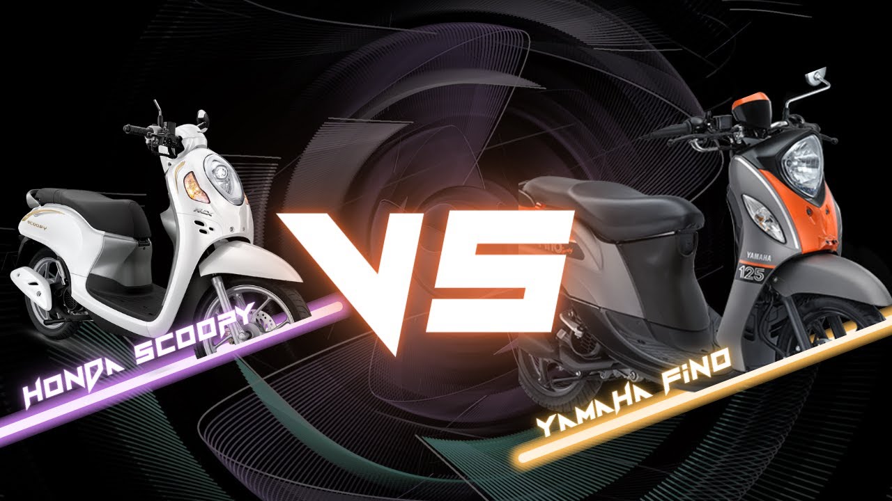 Honda Scoopy VS Yamaha Fino - YouTube