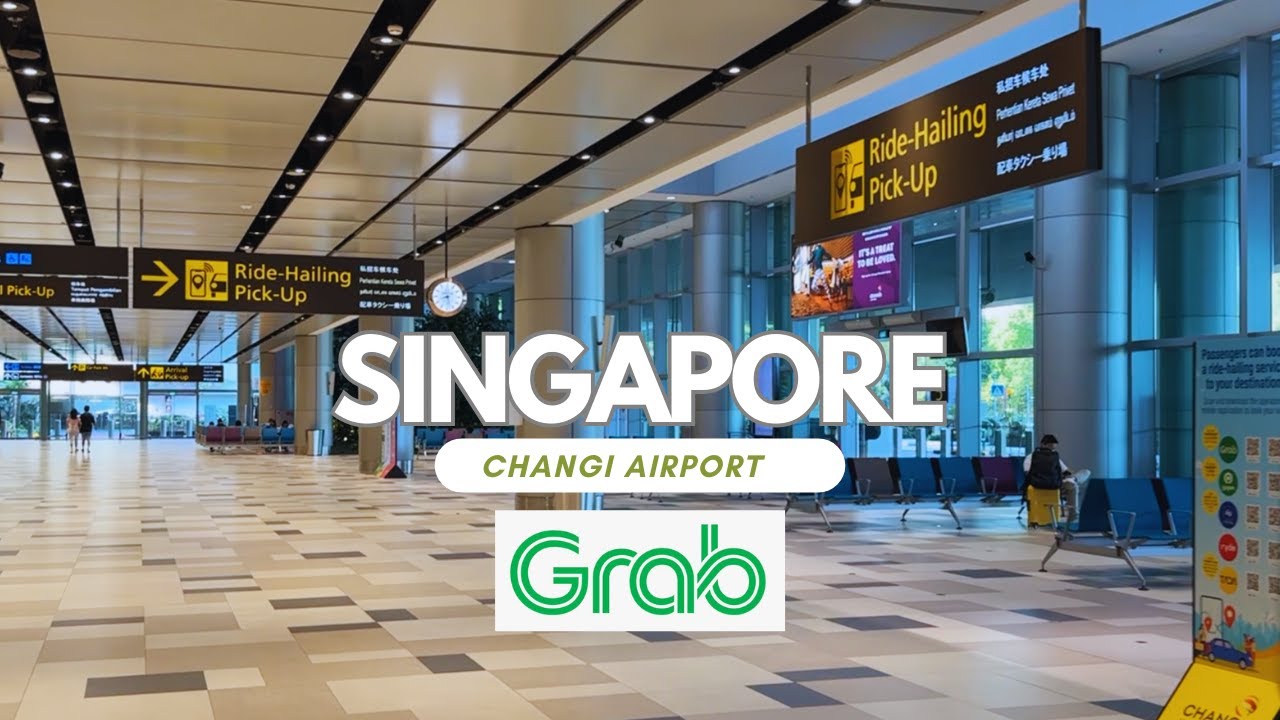 How to Book Grab Ride-Hailing in Singapore Changi Airport - YouTube