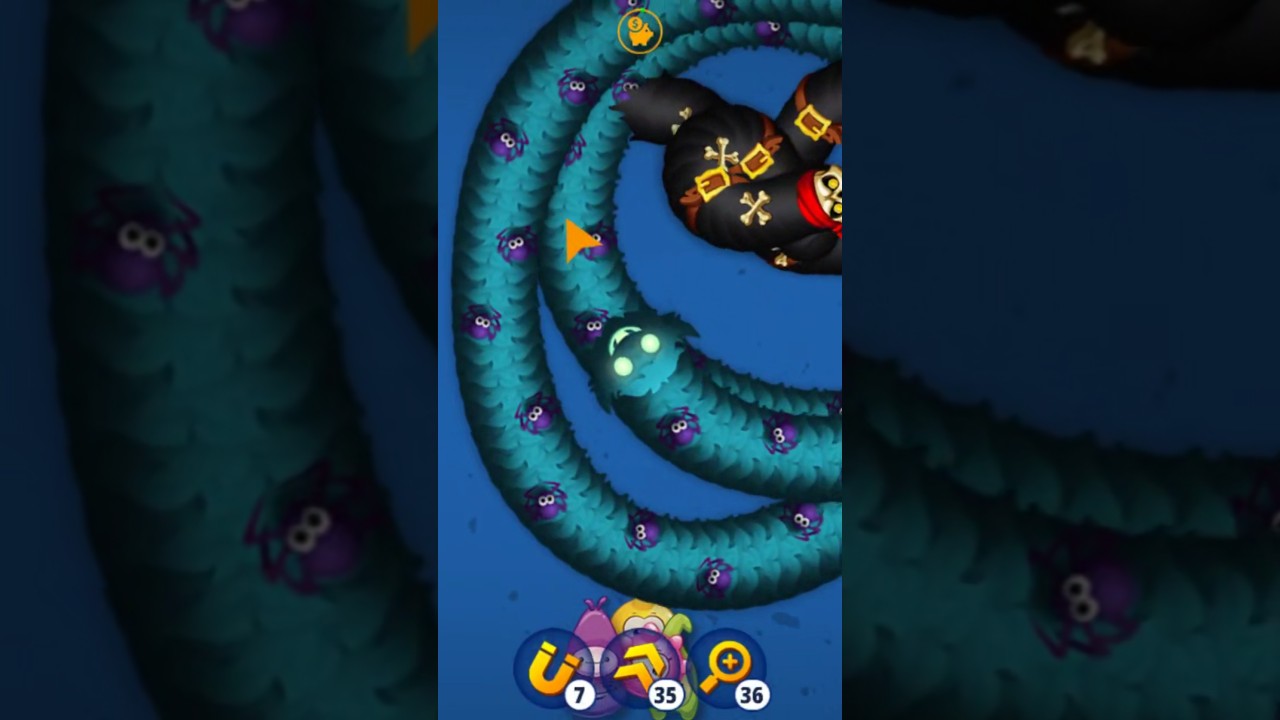WORMS ZONE GAME IQ LEVEL GAMING 2025 🔥 #wormate #gaming #game #shorts # ...