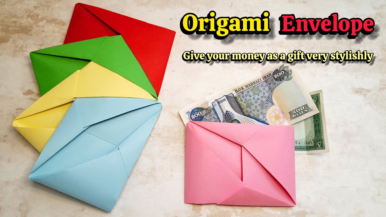Origami envelope|Give your money as a gift very stylishly|Money gift envelope - YouTube