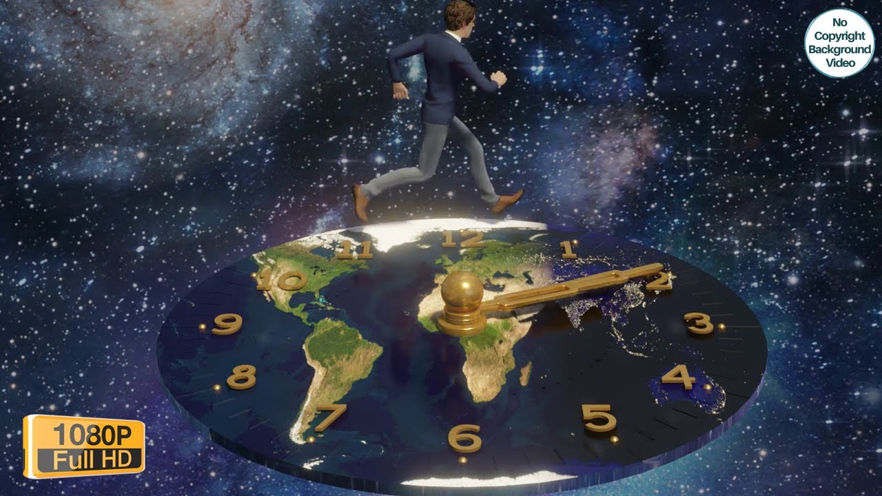 Man Running Countdown Time Deadline Background Video Loop | Stock ...