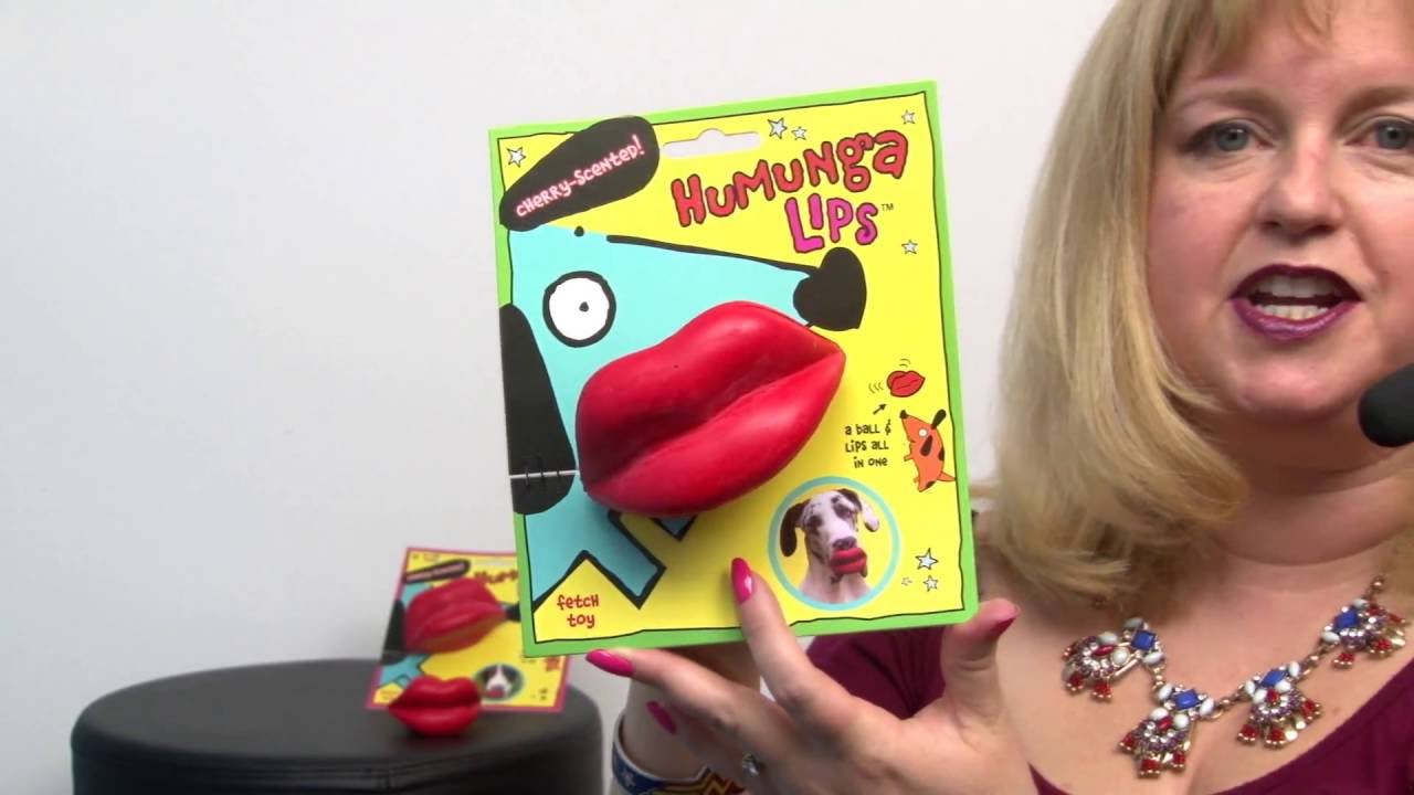 Humunga Lips Dog Toy - YouTube