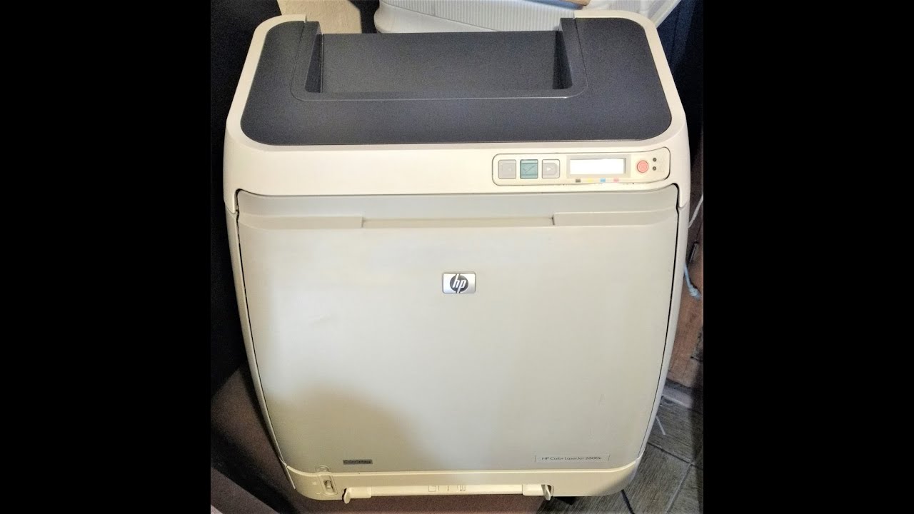 IMPRESORA HP COLOR LASERJET 2600N - YouTube