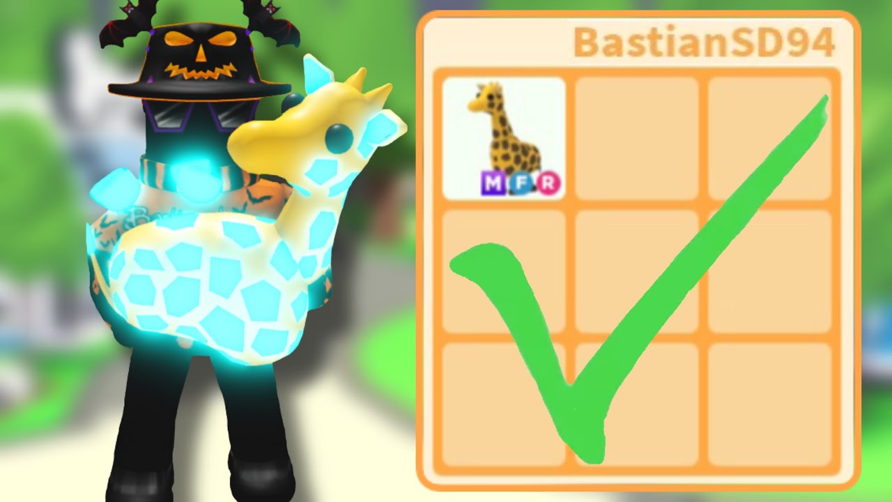 He conseguido una JIRAFA MEGA NEON en ADOPT ME ROBLOX #adoptme - YouTube