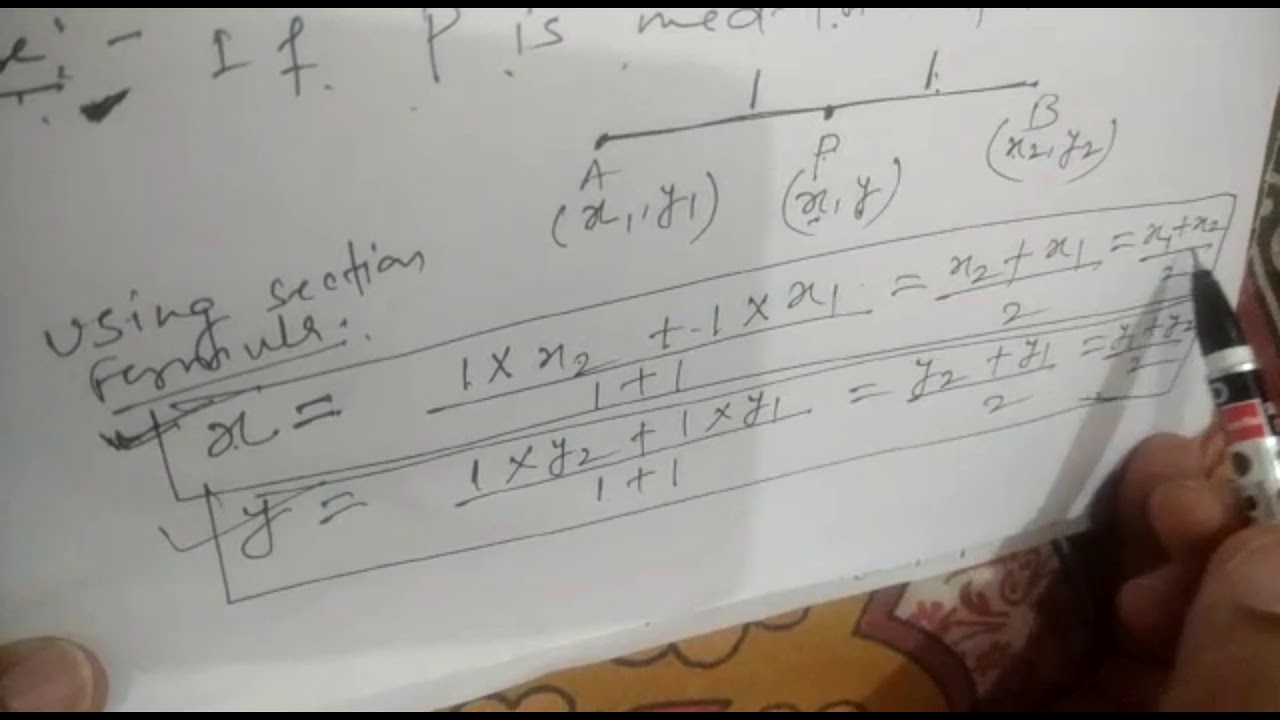 SECTION FORMULA||NCERT SOLUTIONS||CLASS-10||CHAPTER-7||COORDINATE ...