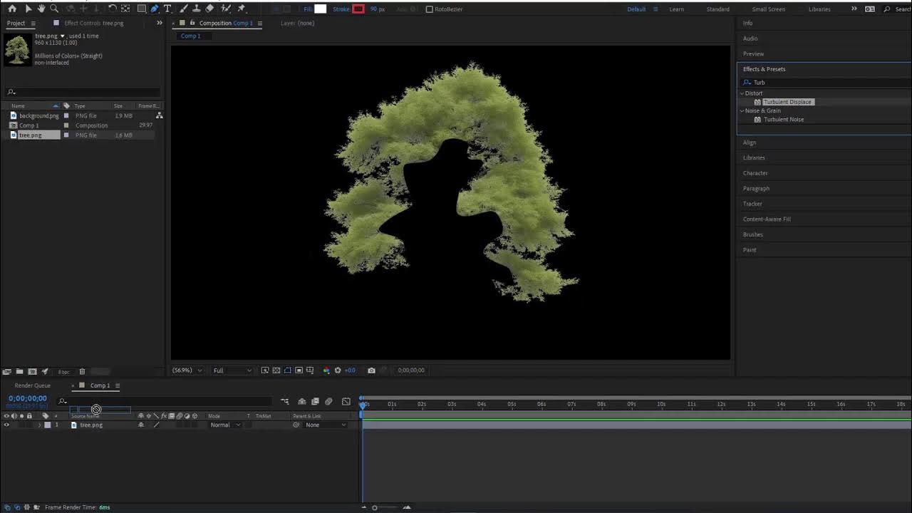 LIVE - How to animate windy tree in After Effects - YouTube