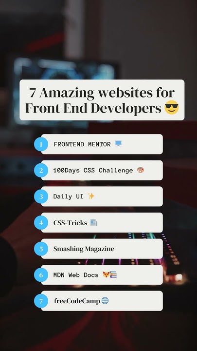 7 Amazing Websites for Front End Developers.😍 - YouTube