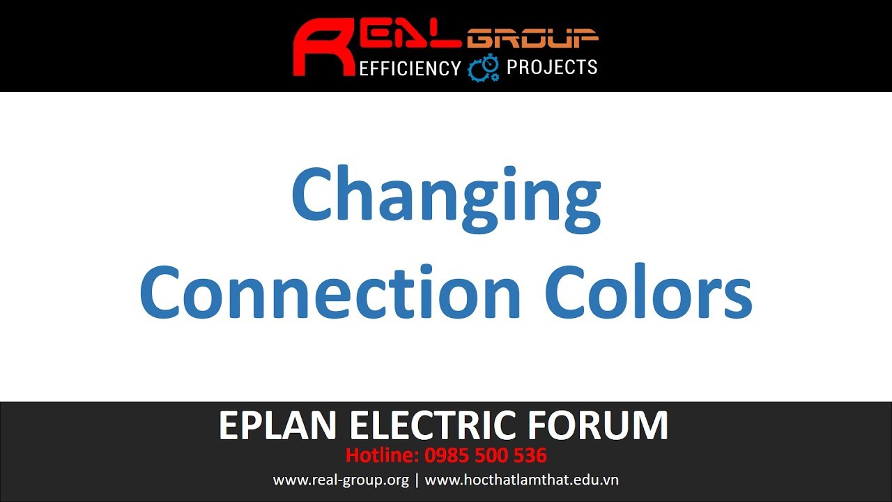 Changing Connection Colors | EPLAN Education - YouTube