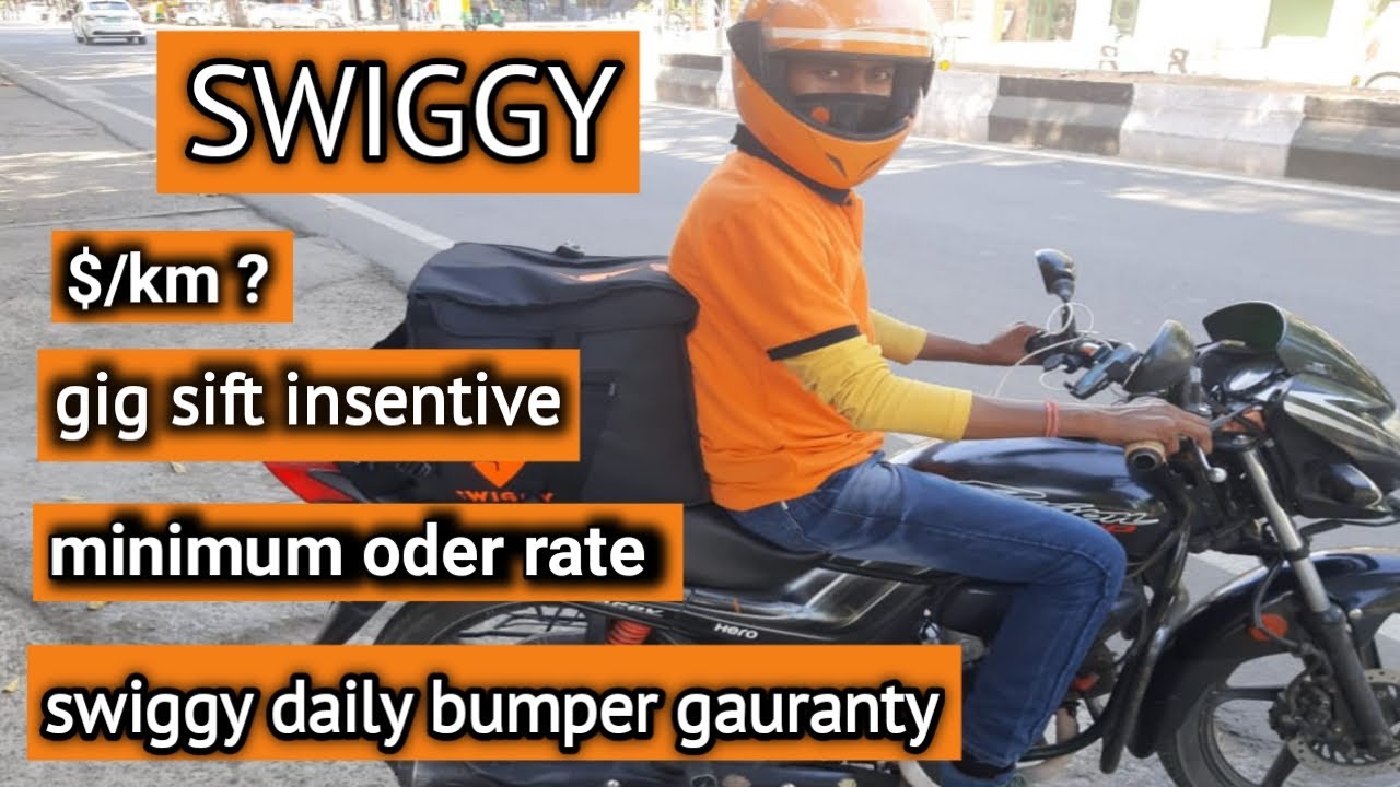 Swiggy daily bumper gauranty/ minimum oder rate/gig sift insentive ...