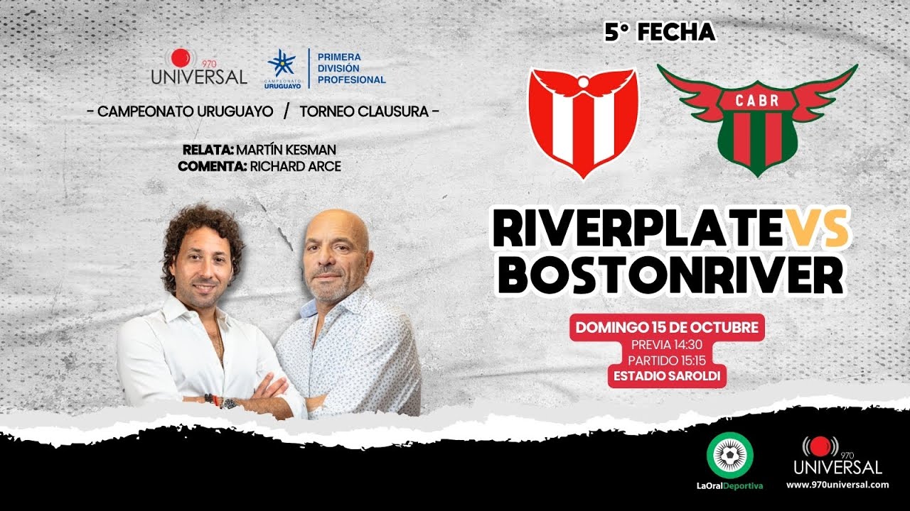 RIVER PLATE VS BOSTON RIVEREN VIVO - 970 UNIVERSAL - YouTube