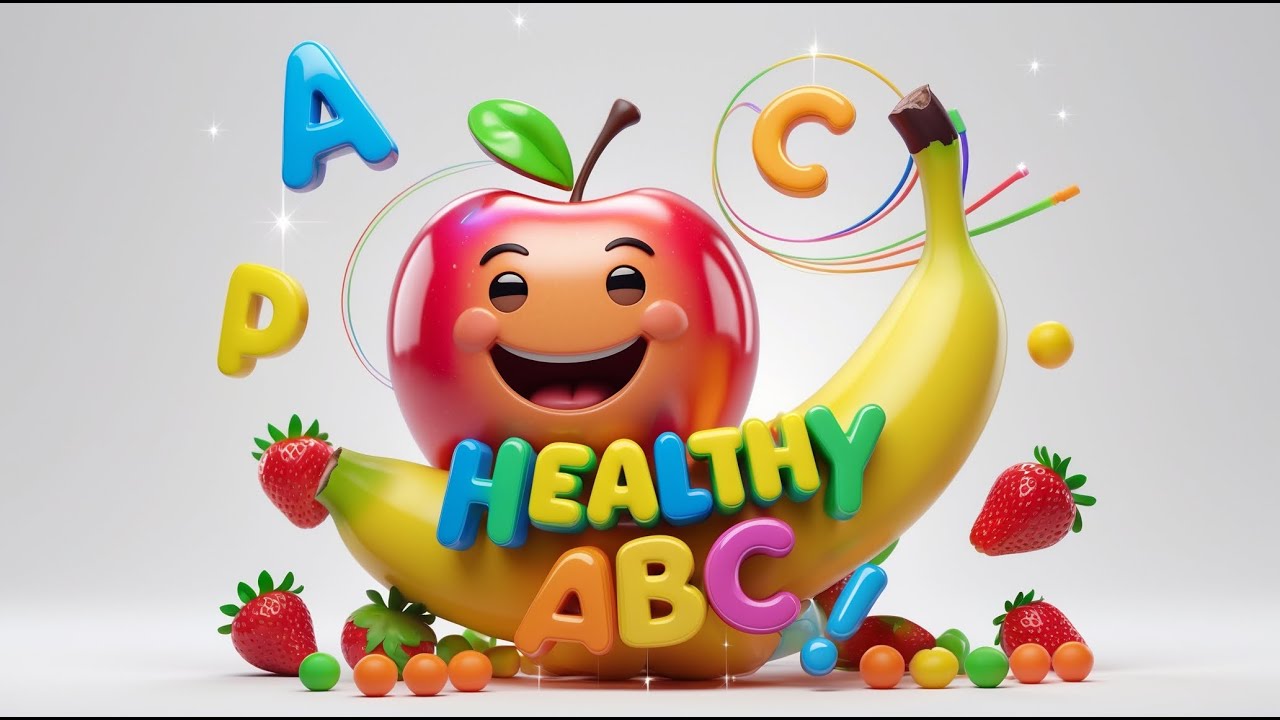 Healthy ABC Song for Kids 🍒 | Learn Fruits & Vegetables Alphabet - YouTube