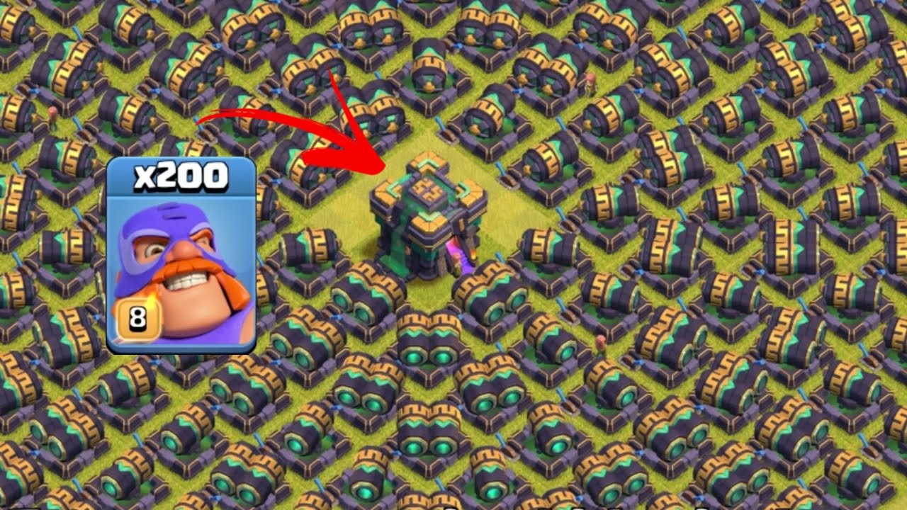 Who Win? 200 El Primo Vs Full Cannon Base | COC - YouTube