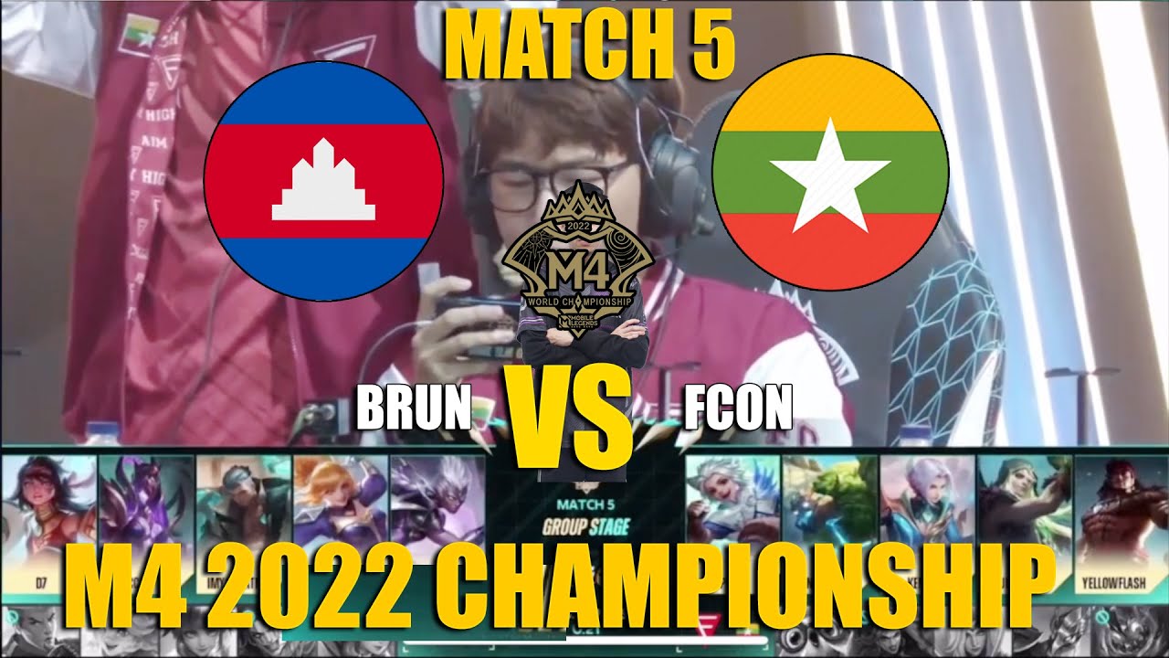 BURN VS FCON MATCH 5 | M4 2022 WOLRD CHAMPIONSHIP !! MOBILE LEGENDS ...