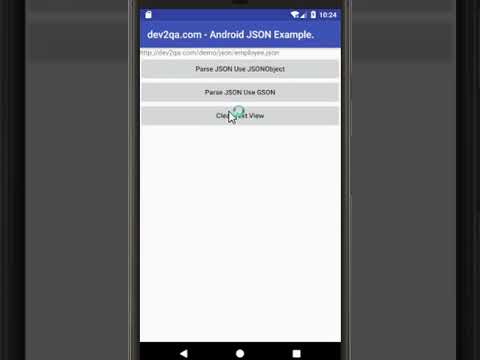 android json parsing use jsonobject gson from url example - YouTube