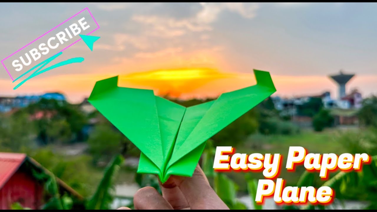 How To Make A Paper Airplane Good Fly And Fly So Far Always Fly - YouTube
