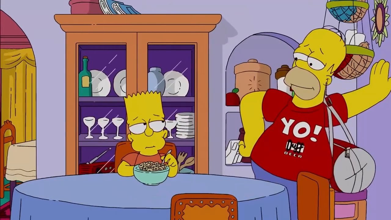 Simpsons ! 심슨 CCTV 방지용 호머의 분장ㅋㅋ - YouTube