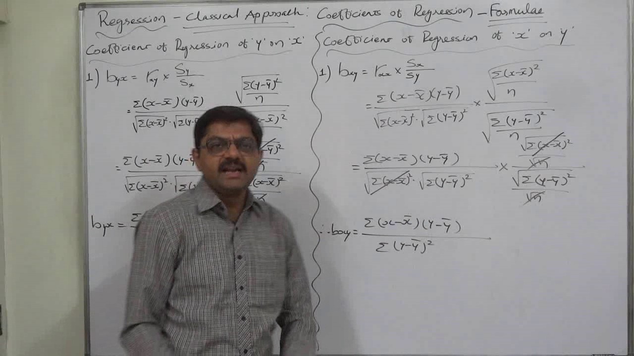 Regression 4 Formulae To Calculate Coefficients Of Regression YouTube Regression 4 Formulae To Calculate Coefficients Of Regression YouTube