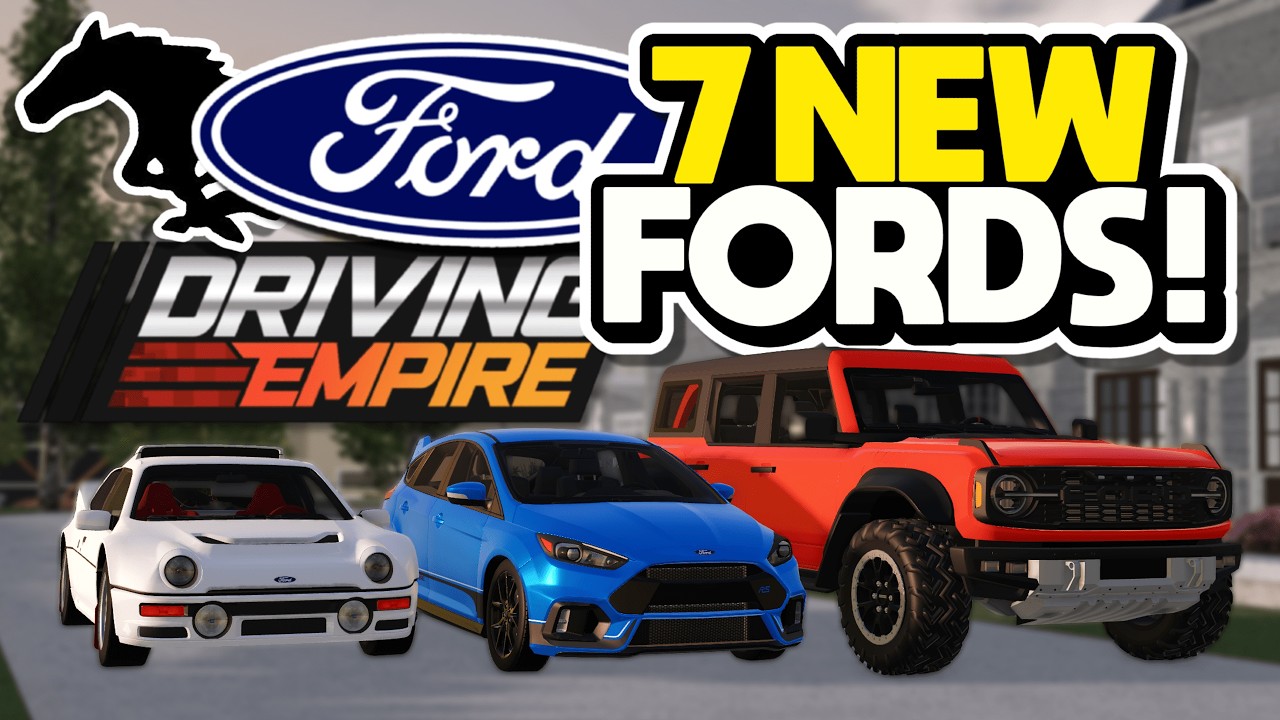 7 *NEW* LICENSED FORD VEHICLES in Driving Empire!! & a *NEW* Car ...
