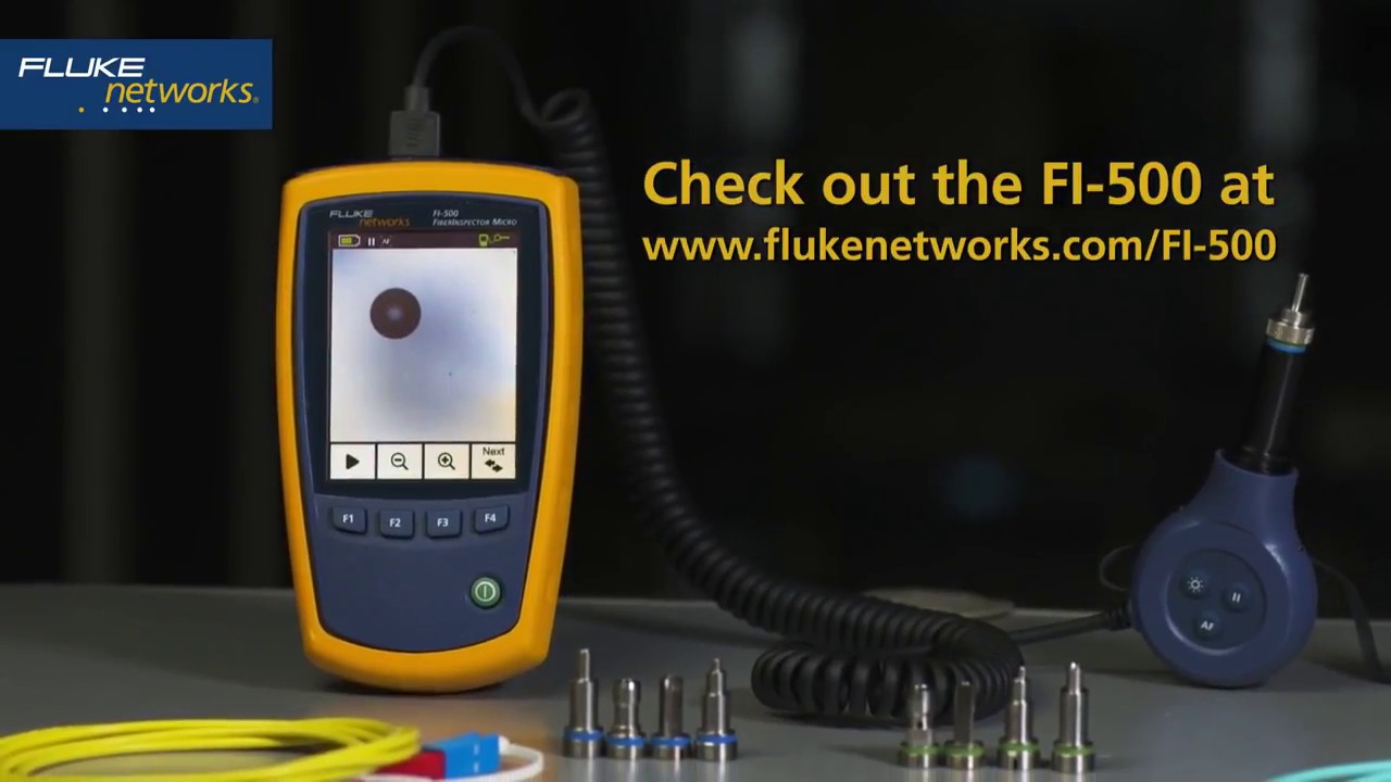 Fluke Networks FI-500 FiberInspector™ Micro - YouTube