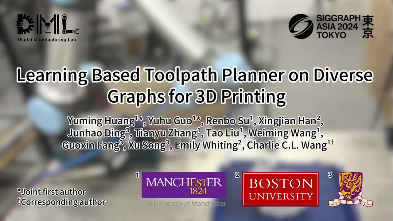 Learning Based Toolpath Planner on Diverse Graphs for 3D Printing (SIGGRAPH Asia 2024) - YouTube