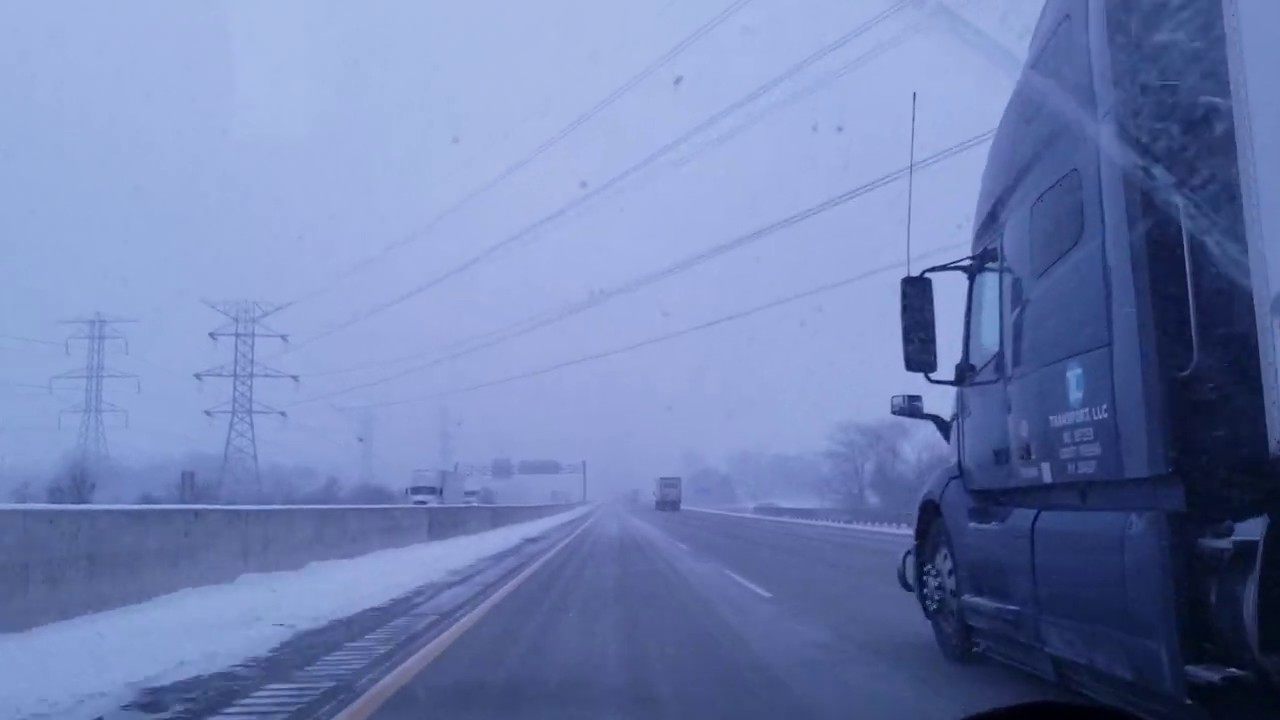 Driving in Michigan in Winter Storm Jayden - YouTube