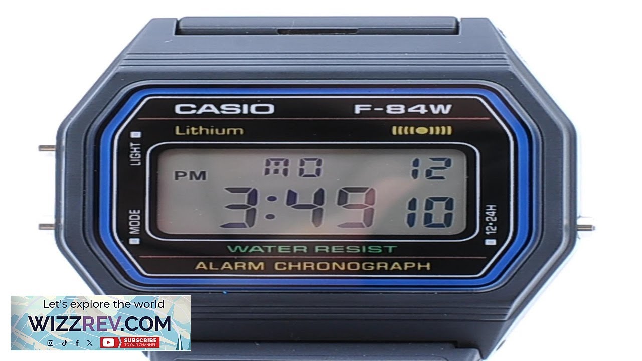 Brand New Casio F 84W 1QJH Black Light Men's Standard Digital ...